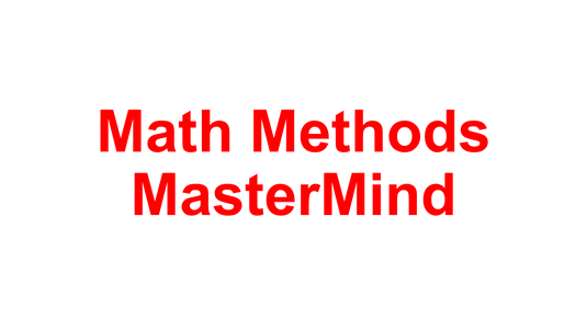 Free Resources – Math Methods Mastermind